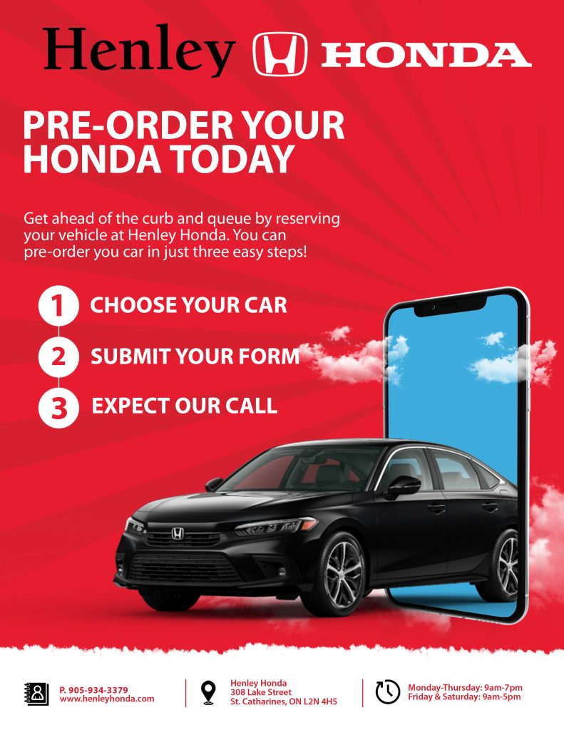 Pre-Order Your Honda - Henley Honda
